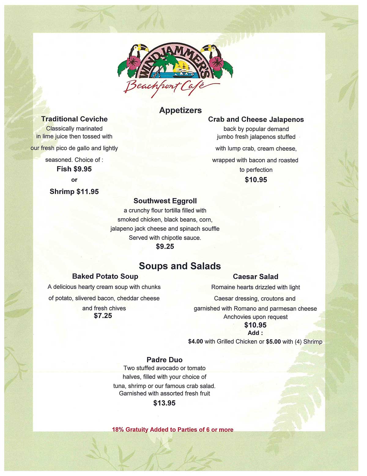 Windjammer's Beachfront Cafe - Isla Grand