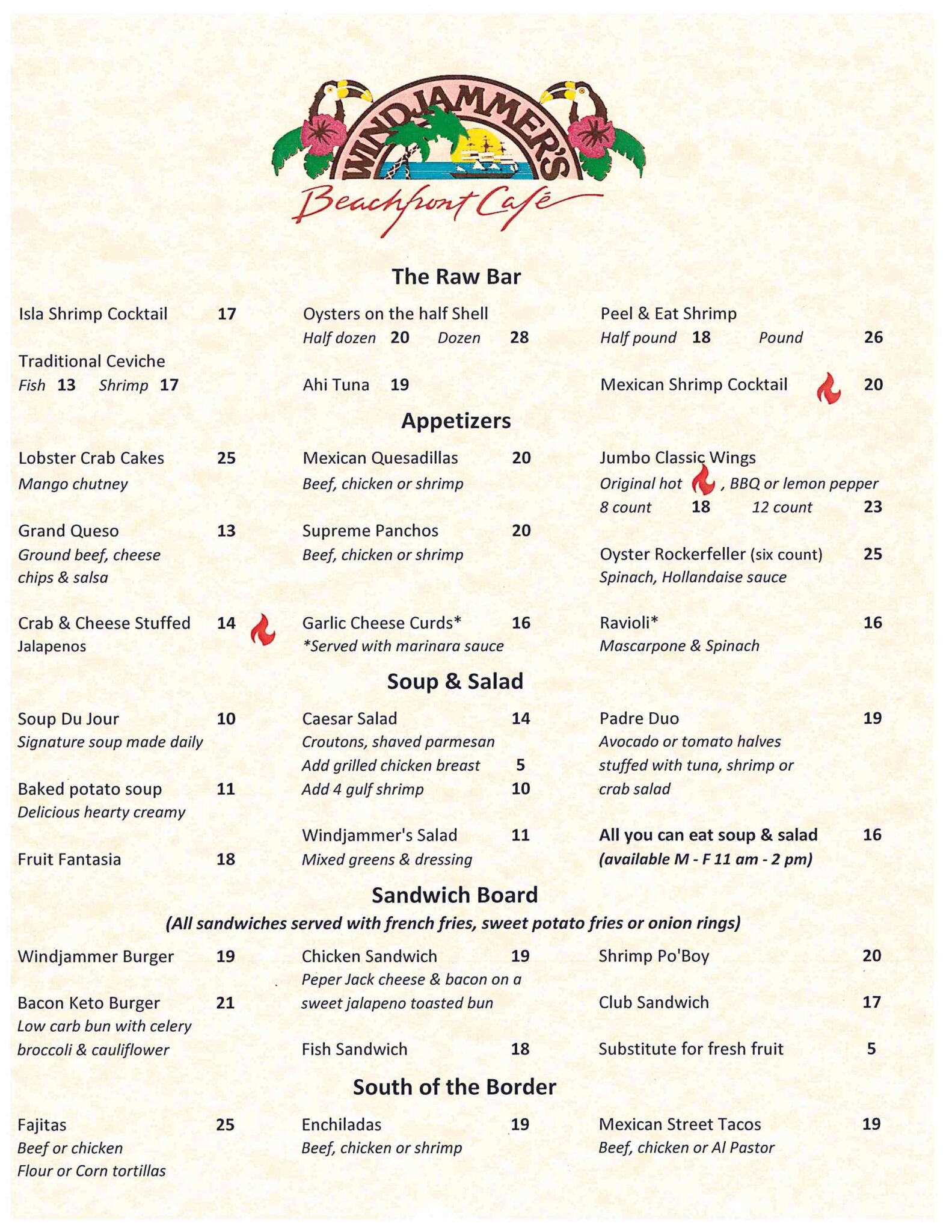 Windjammer's Beachfront Cafe - Isla Grand